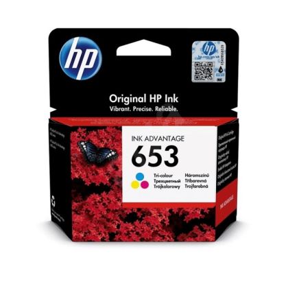 Консуматив HP 653 Tri-color Original Ink Advantage Cartridge | eOffice.bg